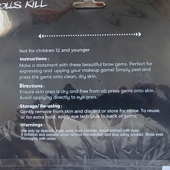 Dolls Kill | Accessories | Nwt Dolls Kill Face Gem Stickers | Poshmark